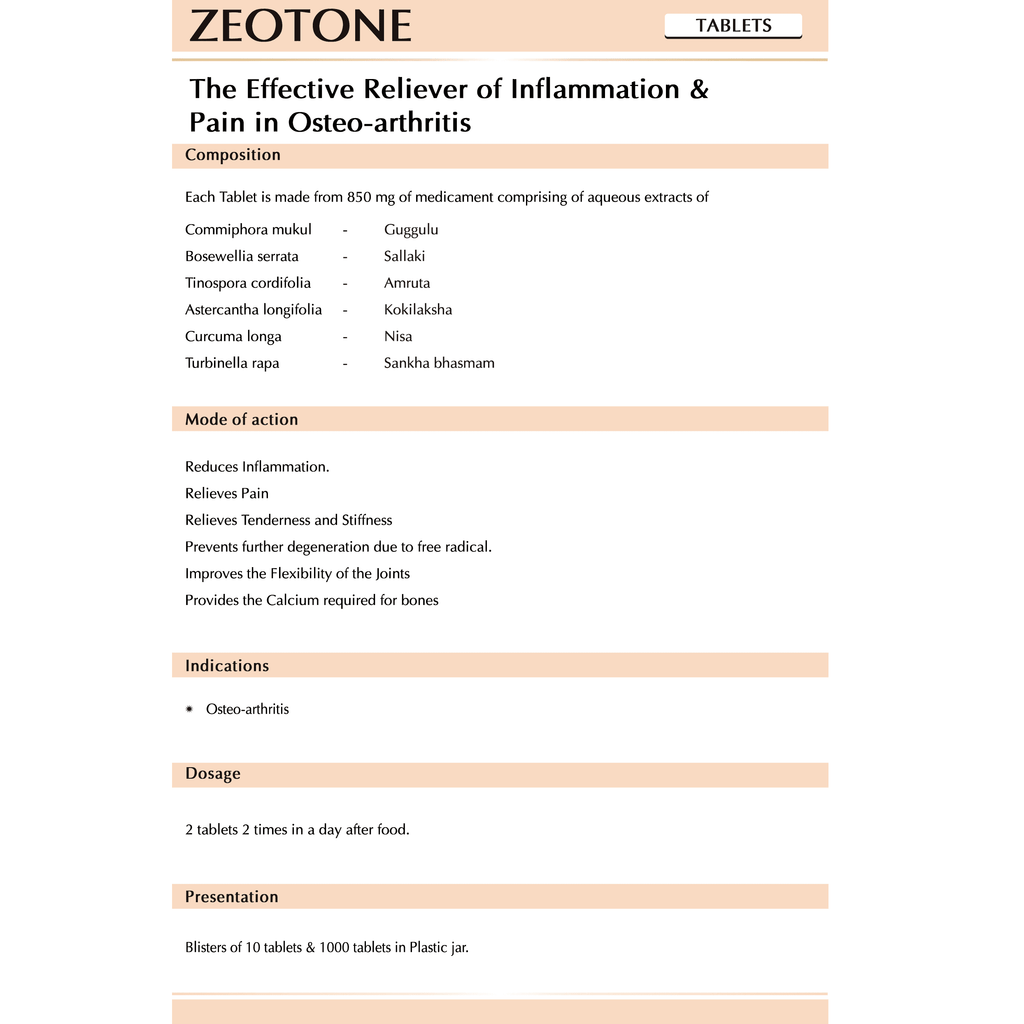 AVN Zeotone Tablets (120 Tablets) – Uniherbs India