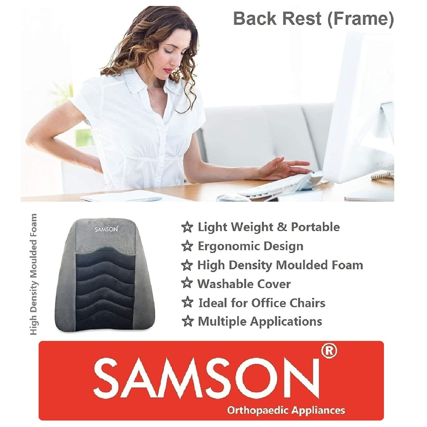 Samson Back Rest (For Men & Women) (Type : Frame) – Uniherbs India