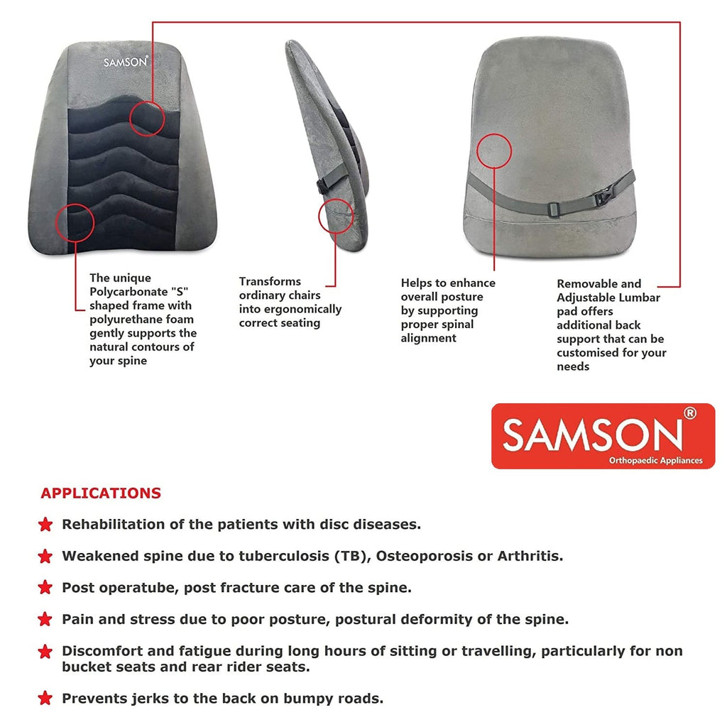 Samson Back Rest (For Men & Women) (Type : Frame) – Uniherbs India