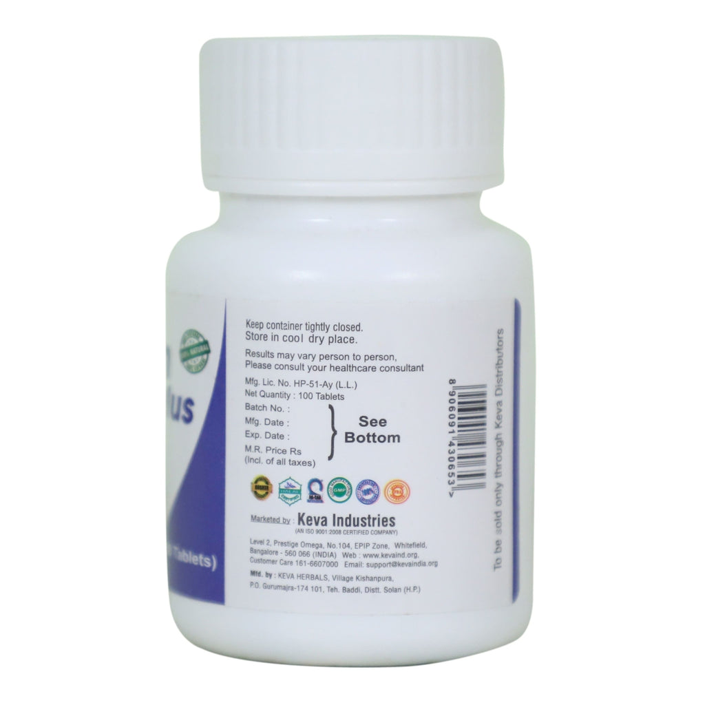 Keva Calcium Plus Tablets (100 Tablets) – Uniherbs India